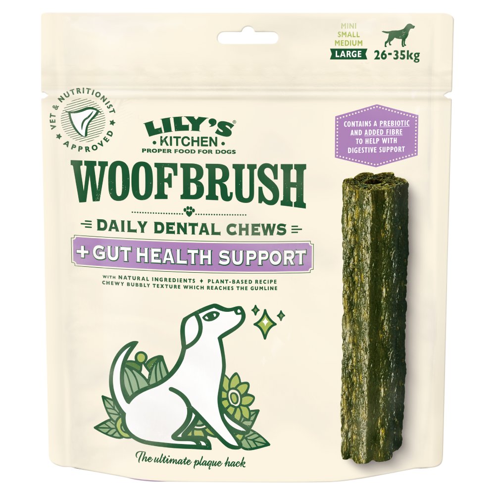 Lilys Kitchen Woof Brush Gut Health Support Large 7 Pack – Wundapets
