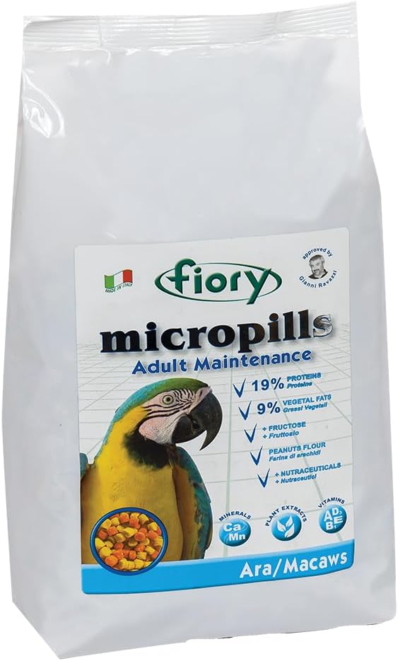 Fiory Micropills Macaw Macaw Adult Maintenance Pellet 1.4Kg – Wundapets